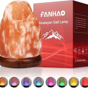Other | Himalayan Salt Lamp With 8 Colors Changing 10 Natural Crystal ...